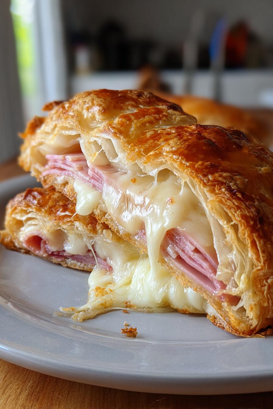 Amazing Ham and Cheese Puff Pastry in 30 Min - Home Vibe